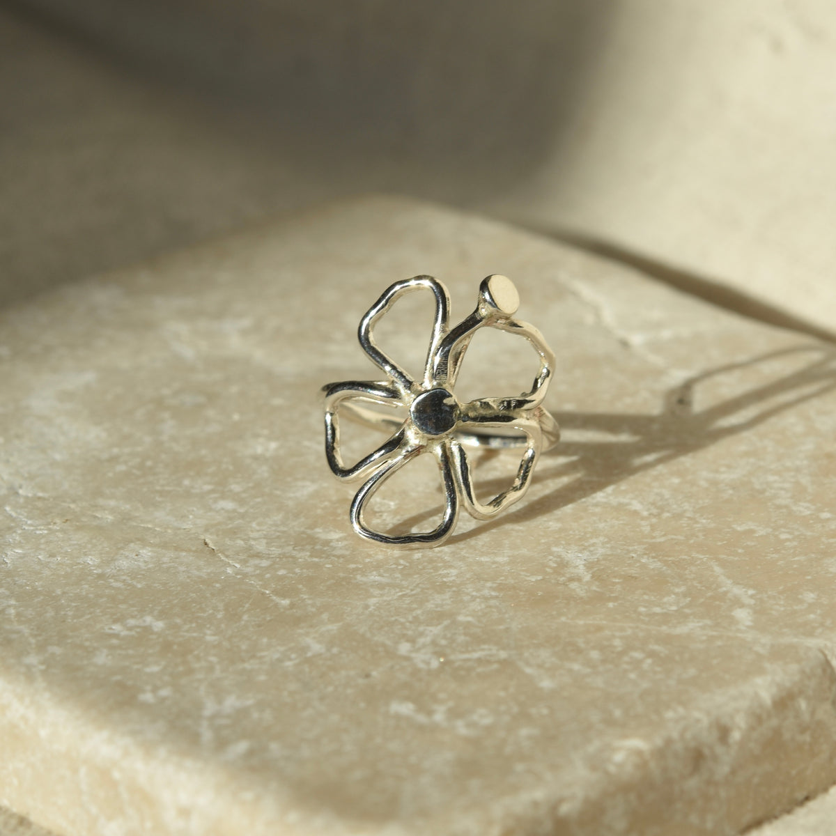 Hibiscus Flower Ring | Broken Wave Jewellery